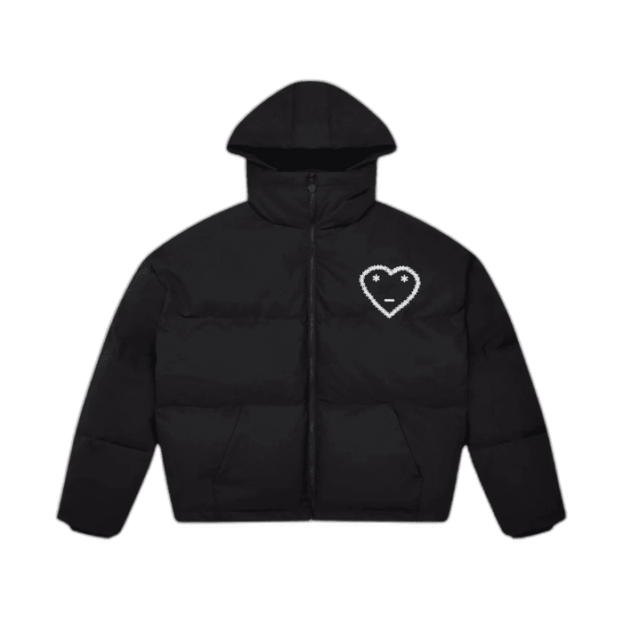 CARSICKO LOGO PUFFER JACKET - BLACK