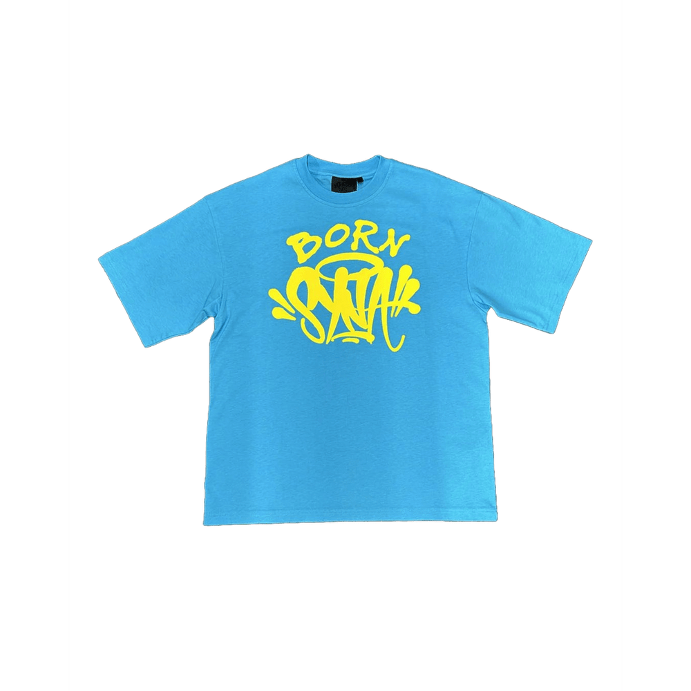 Synaworld 'Born Syna' T-Shirt - Blue/Yellow