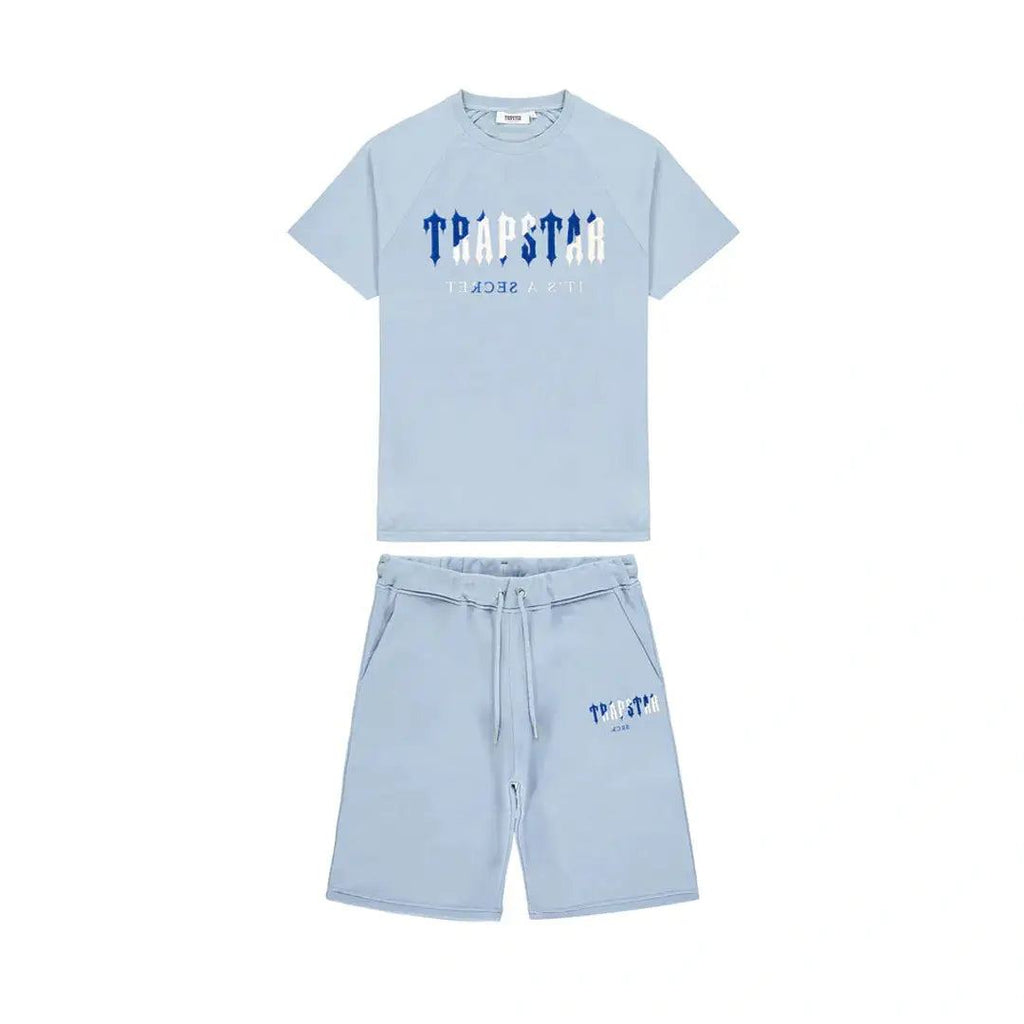 Shop Trapstar Short Set Dazzling Blue | Plugstationuk