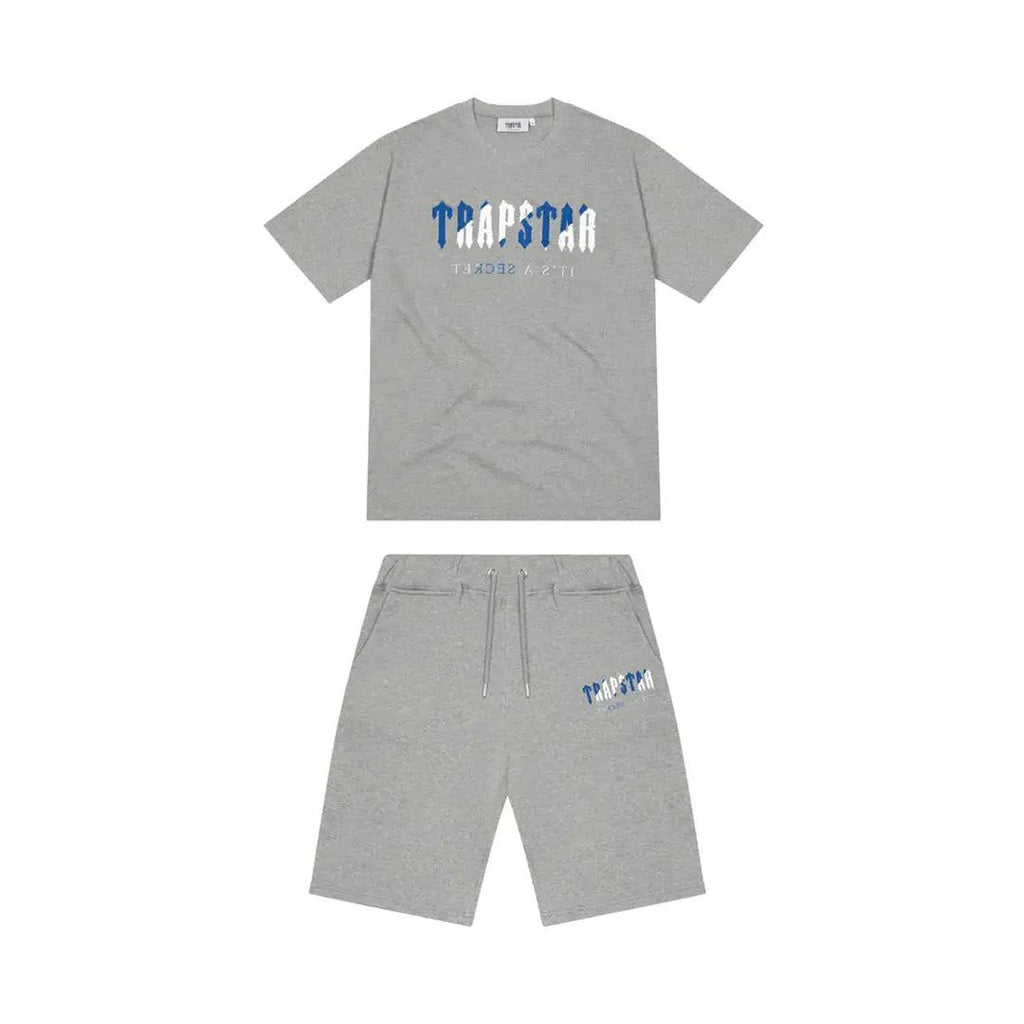 Buy Trapstar Short Set Grey Blue | Plugstationuk