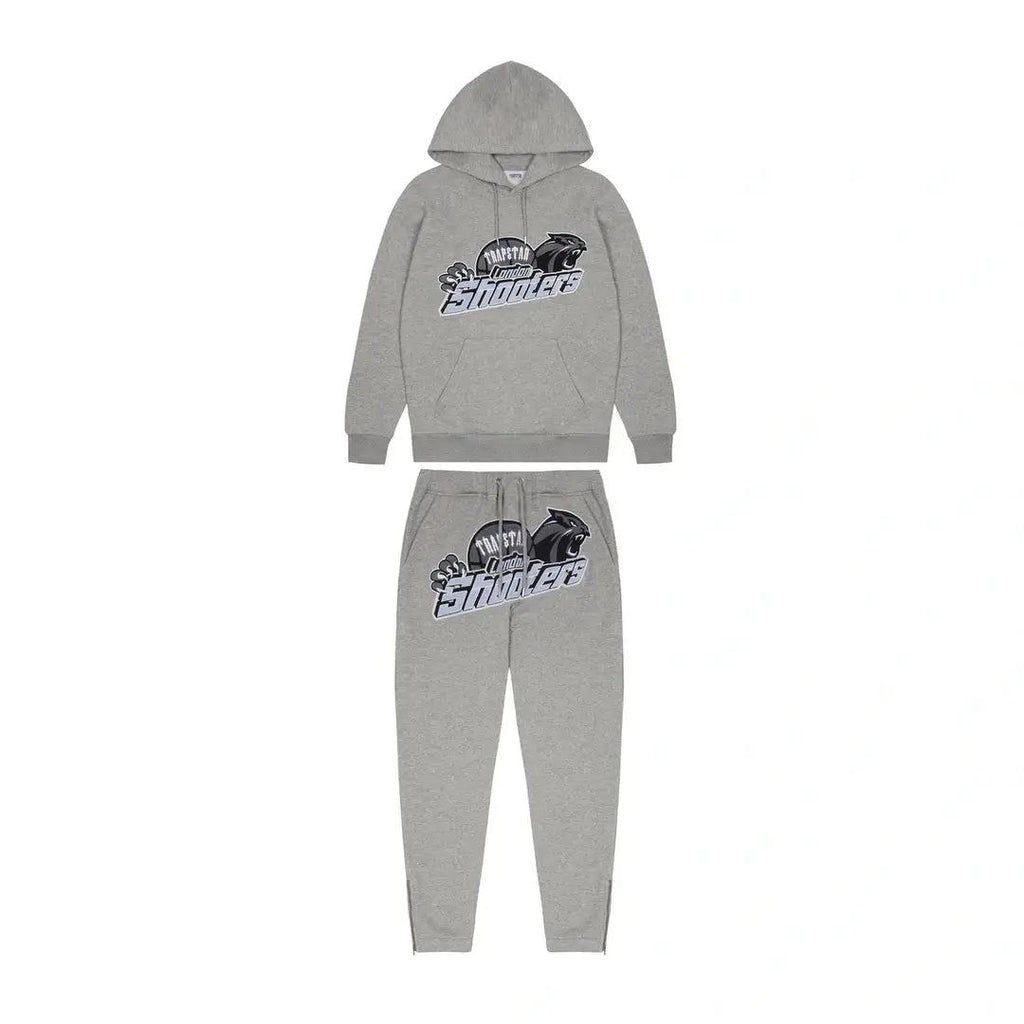 Shop Trapstar Tracksuit Grey Sky Blue | Plugstationuk
